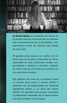 MI QUERIDA LUCÍA - PRIMERA EDICIÓN LIMITADA LUMINISCENTE | LA VECINA RUBIA | Libros Cúpula ...