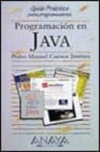 PROGRAMACION EN JAVA | PEDRO MANUEL CUENCA JIMENEZ | Segunda mano ...
