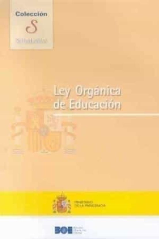 LEY ORGANICA DE EDUCACION | VV.AA. | Casa del Libro LEY ORGANICA DE EDUCACION | VV.AA. | Casa del Libro
